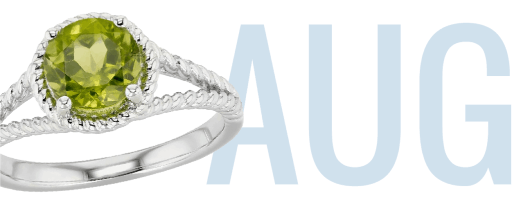 August Birthstones: Peridot, Sardonyx & Spinel